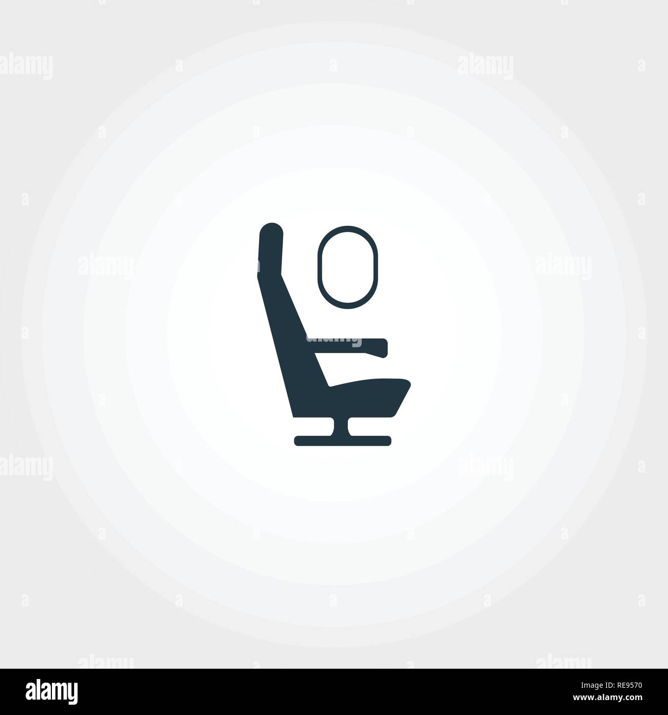 Airplane Seat creative icon. Simple element illustration. Airplane Seat ...