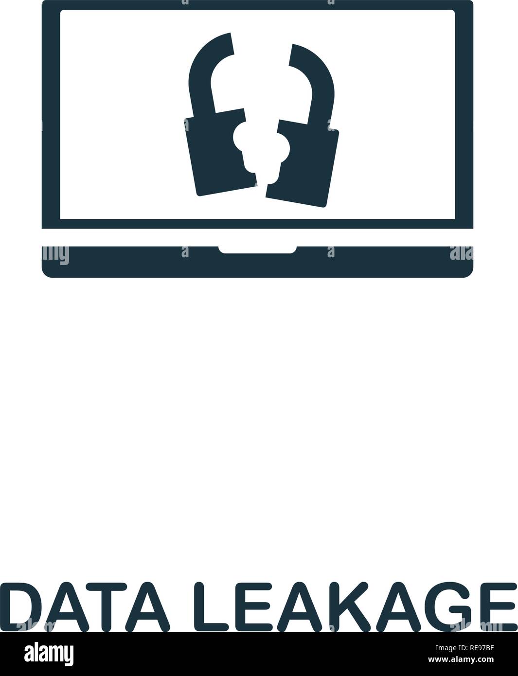 Data Leakage icon. Premium style design from corruption icon collection ... Data Leakage icon. Premium style design from corruption icon collection ...