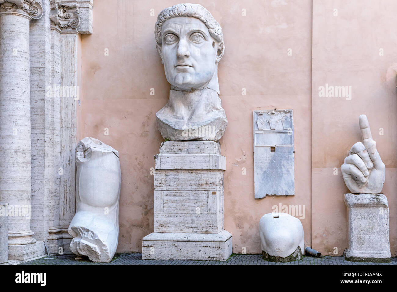 Fragments of the Constantine Statue, Palazzo Dei Conservatori ...