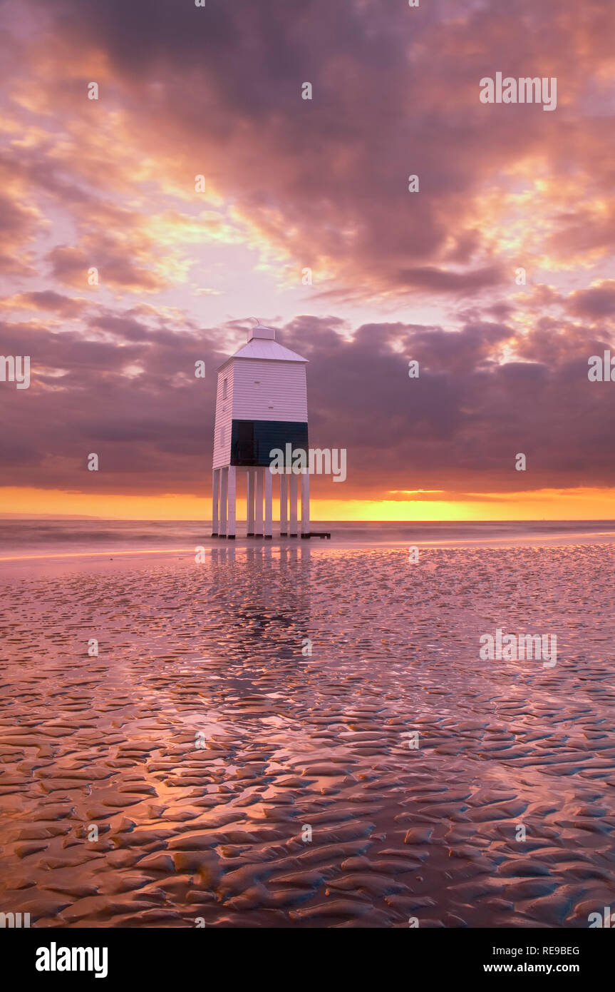 Lower Lighthouse, Burnham on Sea, Somerset, England Stock Photo - Alamy