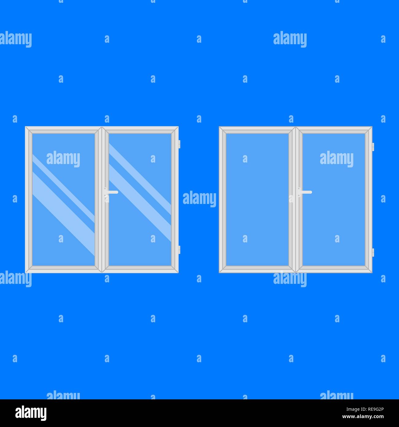 Black house white vector windows graphic Stock Vector Images - Alamy