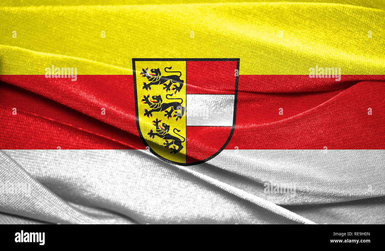 Realistic flag of Carinthia on the wavy surface of fabric. Perfect for ...