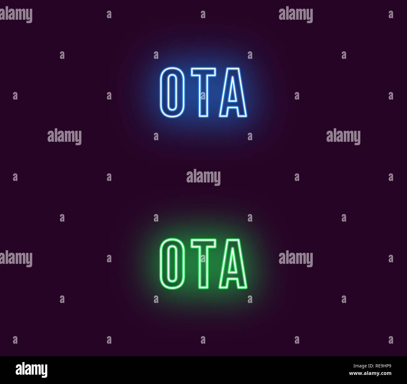 Ota letter Stock Vector Images - Alamy