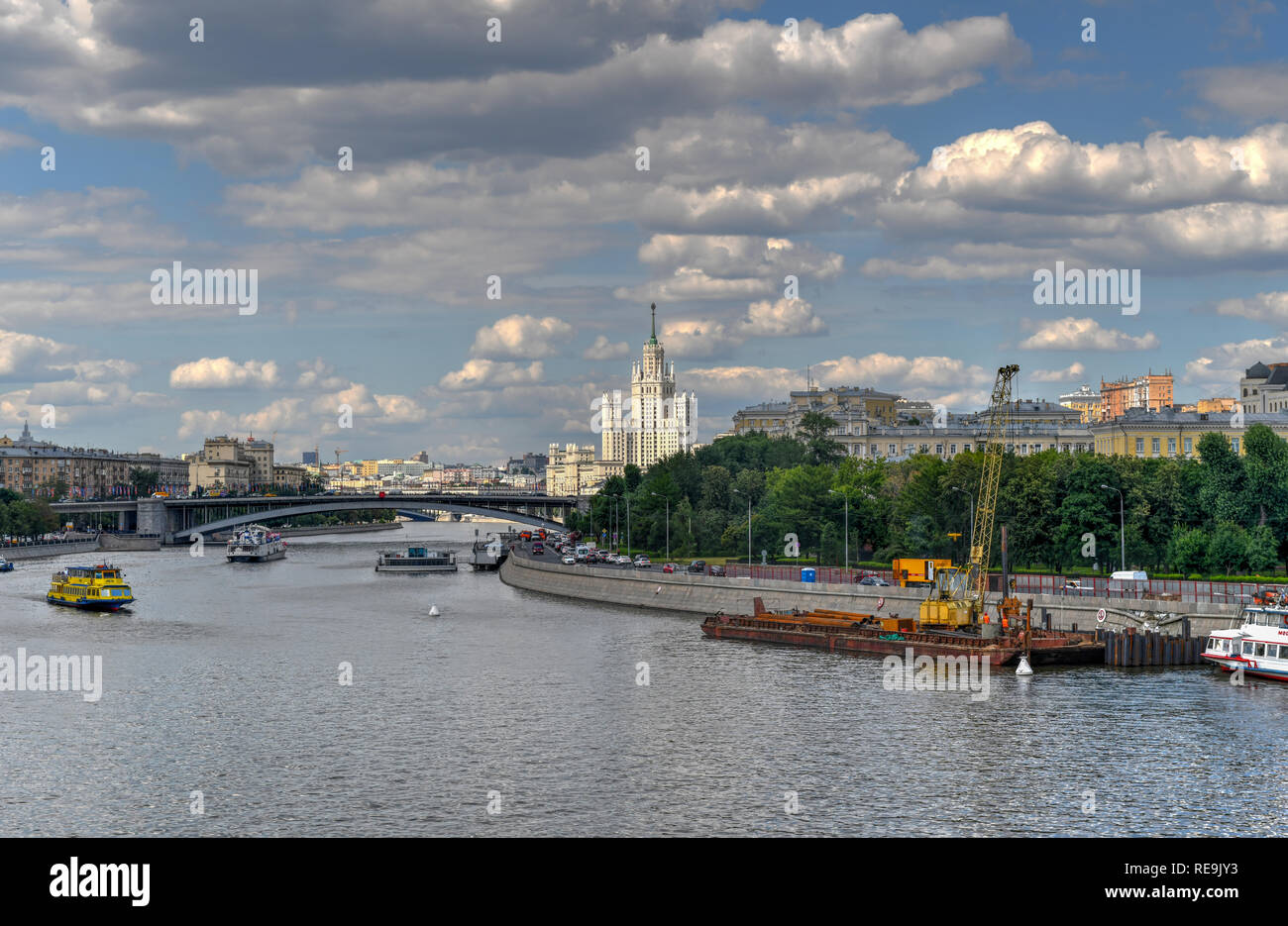 Kotelnicheskaya Embankment Building along the Moscow River in Moscow ...
