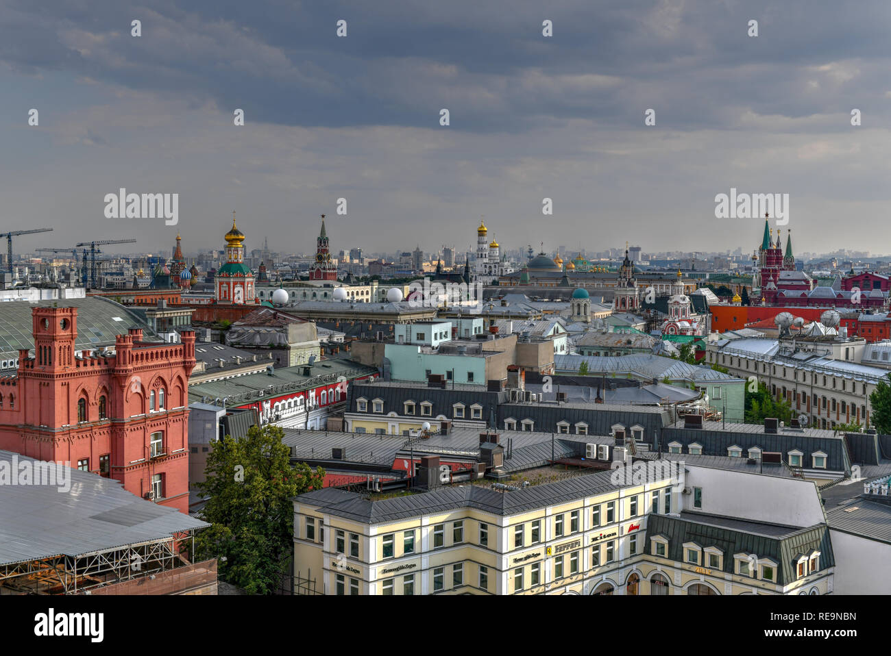 Panorama of Moscow, the view from the observation deck of the store ...