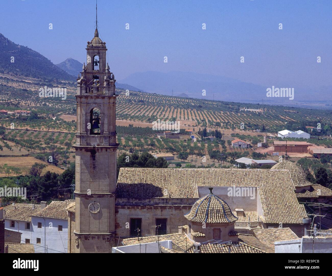 TORRE DE LA IGLESIA. Location: EXTERIOR. Biar. SPAIN Stock Photo - Alamy