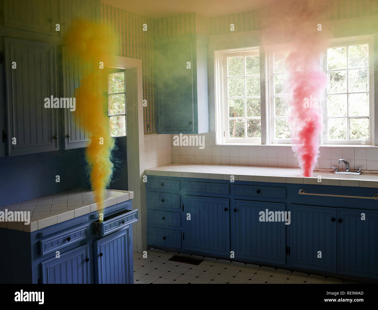 Bizarre morning in a kitchen Stock Photo - Alamy