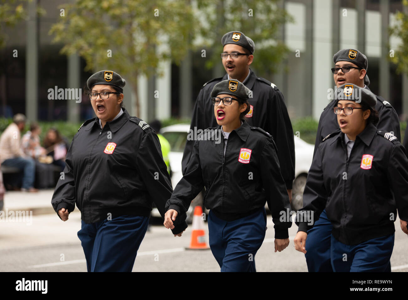Houston, Texas, USA - November 11, 2018: The American Heroes Parade ...