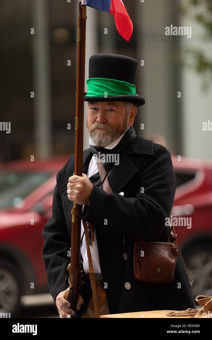 Houston, Texas, USA - November 11, 2018: The American Heroes Parade ...