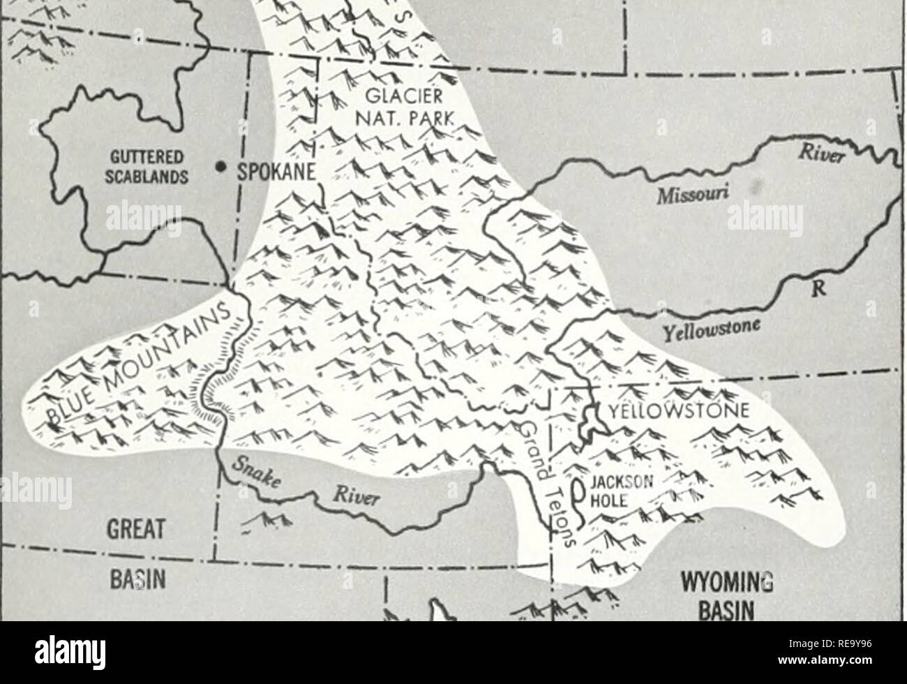 Mount robson map hi-res stock photography and images - Alamy