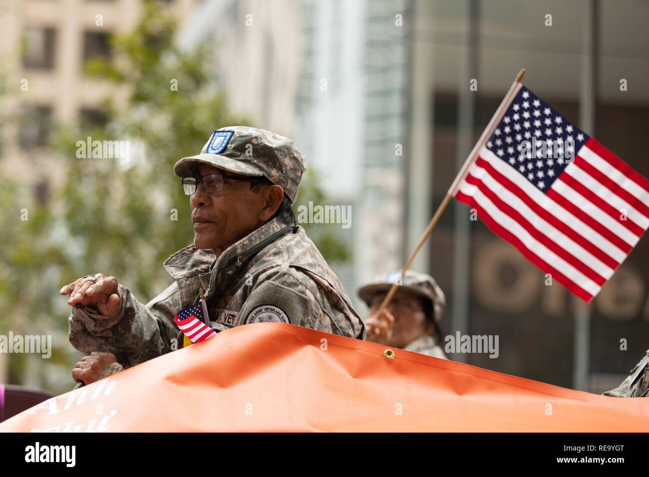 Houston, Texas, USA - November 11, 2018: The American Heroes Parade ...
