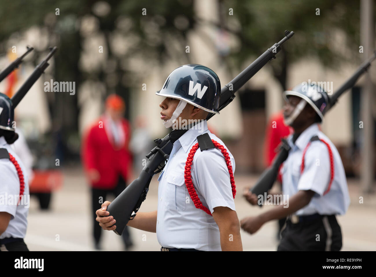 Houston, Texas, USA - November 11, 2018: The American Heroes Parade ...