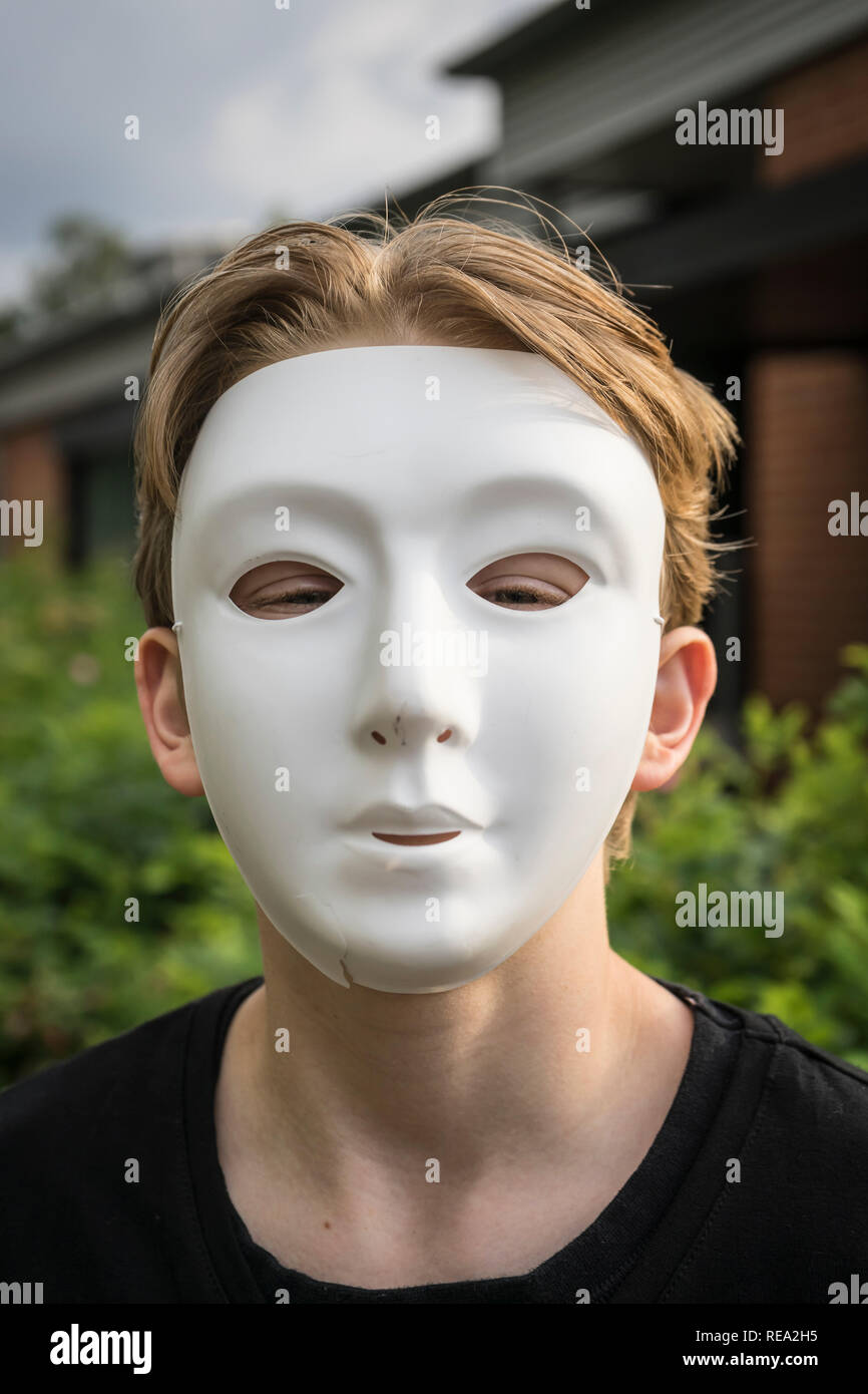 masked kid in a school event Stock Photo - Alamy