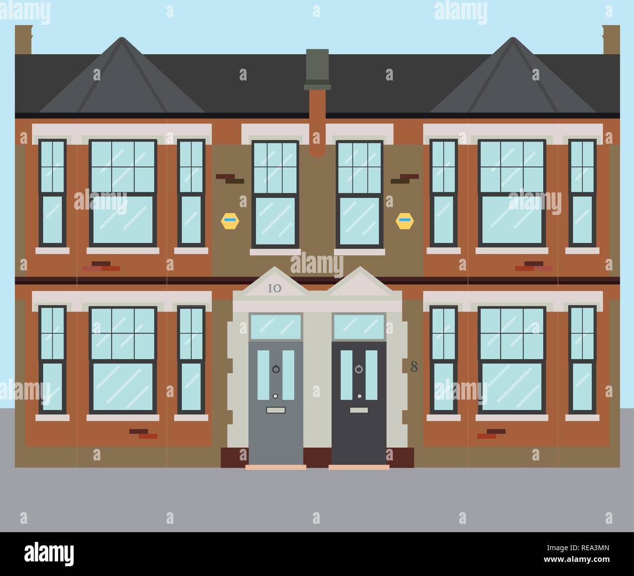 Victorian chimney uk Stock Vector Images - Alamy