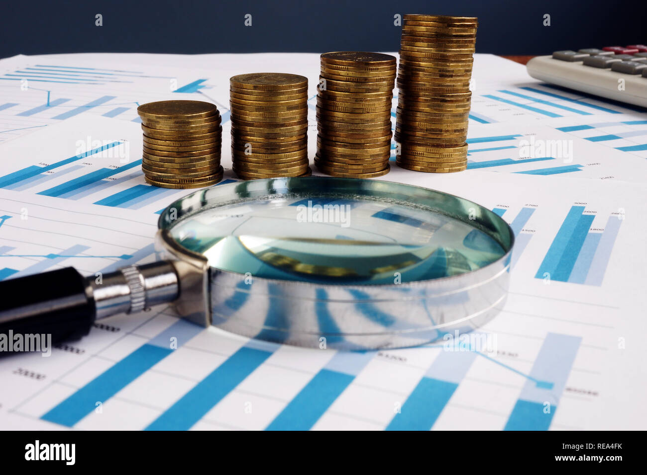 Credit report concept magnifying glass hi-res stock photography and ...