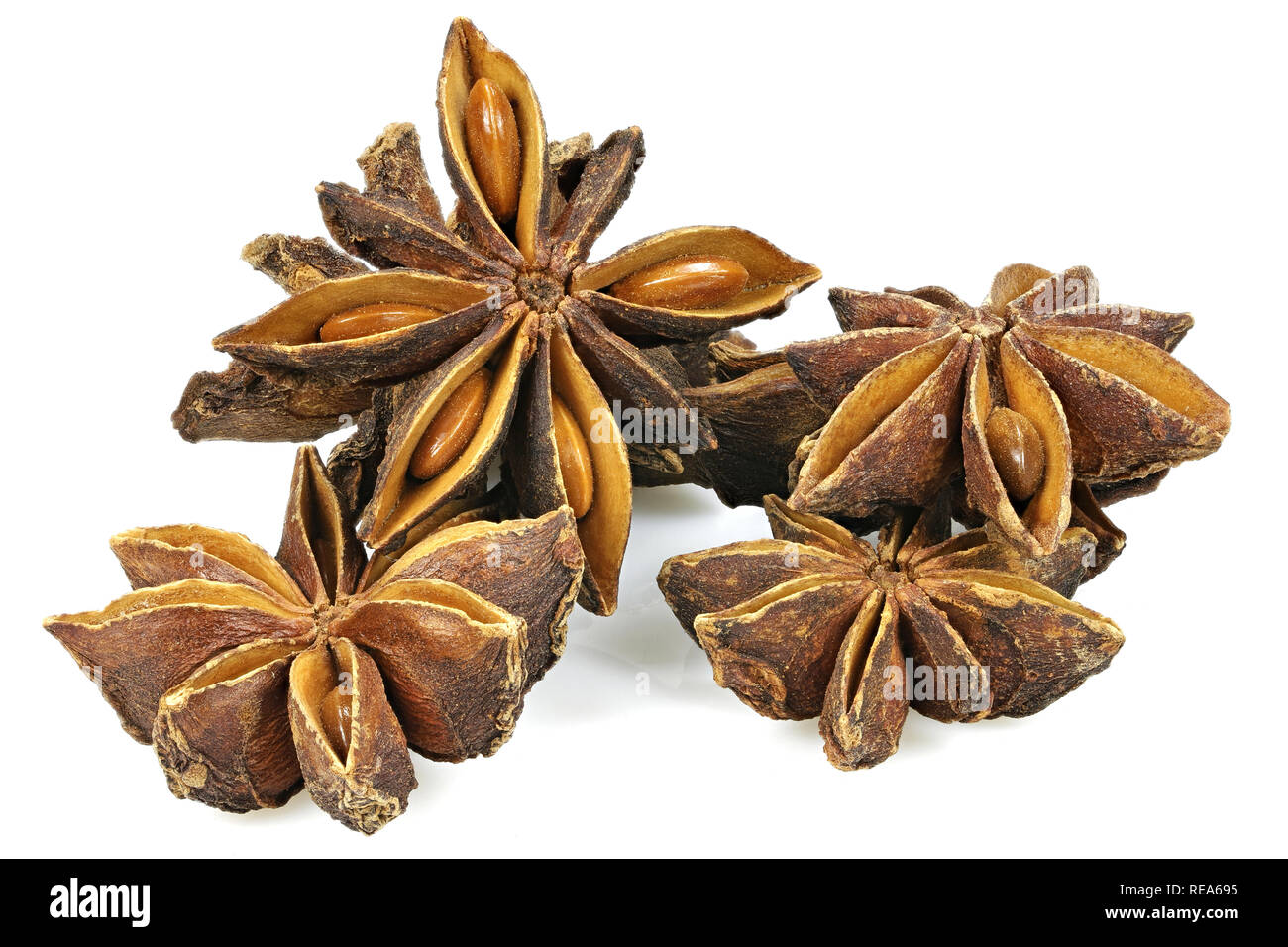 star anise isolated on white background Stock Photo - Alamy