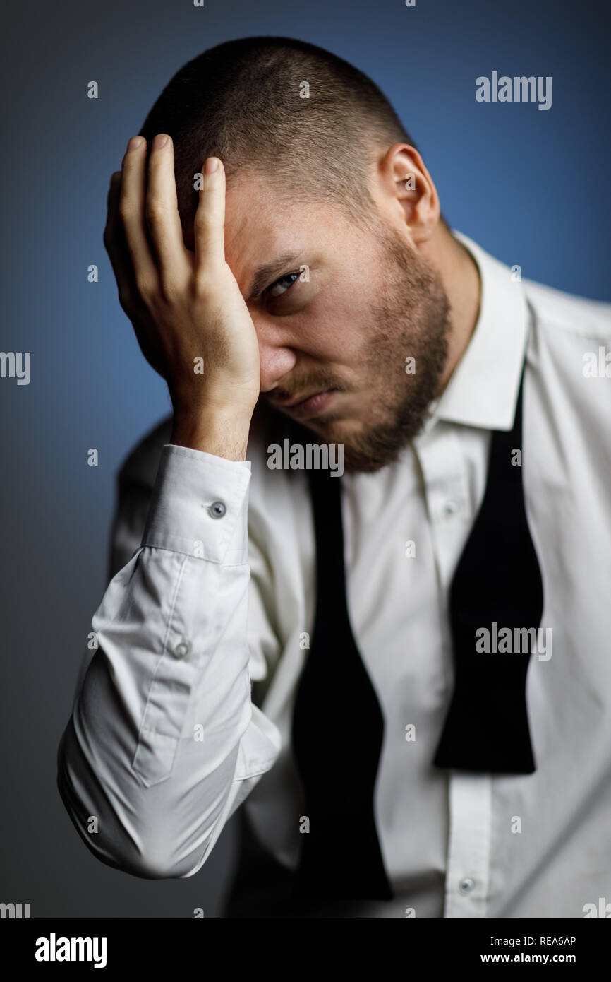 Untied black tie hi-res stock photography and images - Alamy