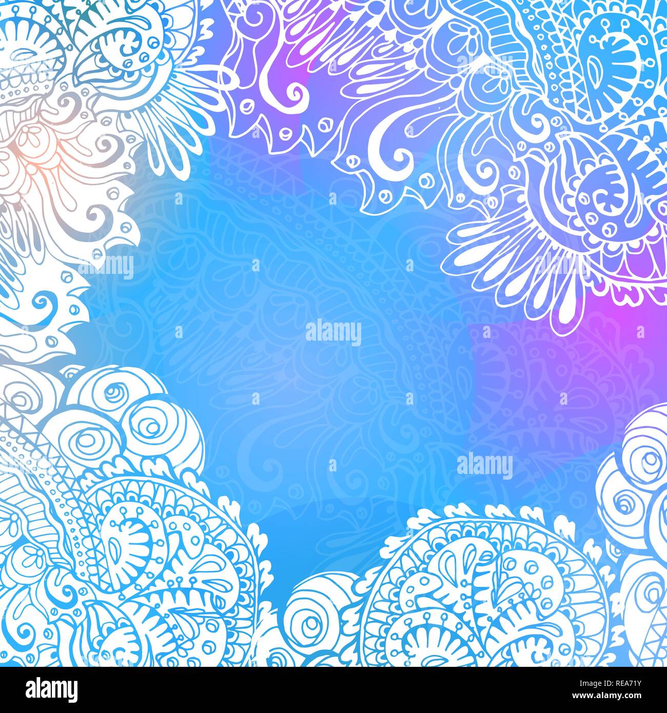 Blue winter Romantic background for meditation design Stock Vector ...