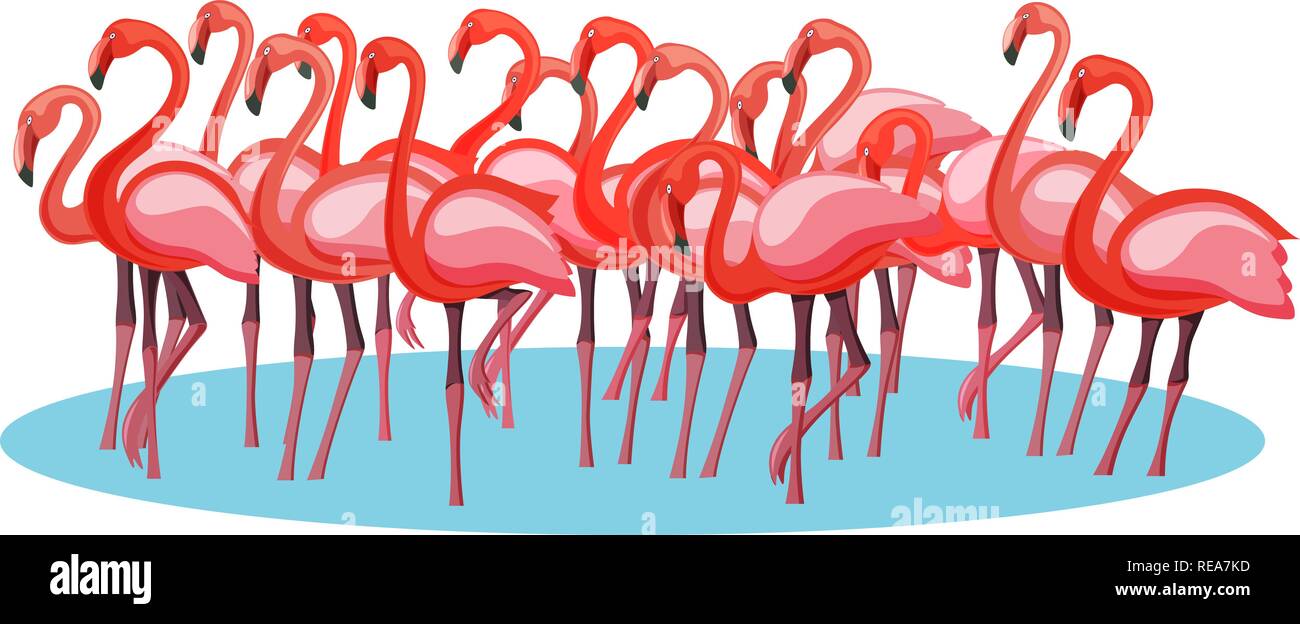 Purple Flamingo Clipart
