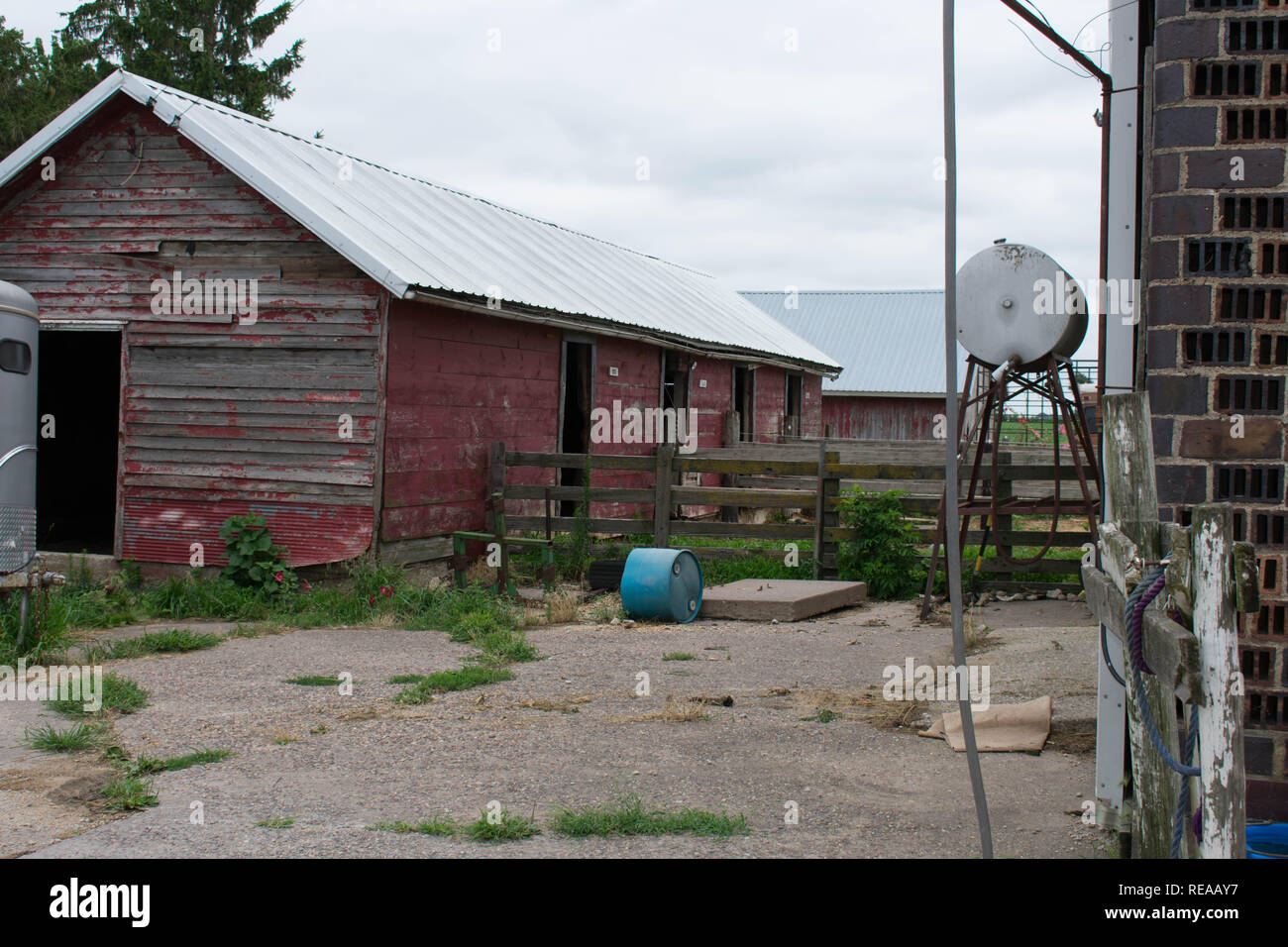Farm life in the midwest Stock Photo - Alamy