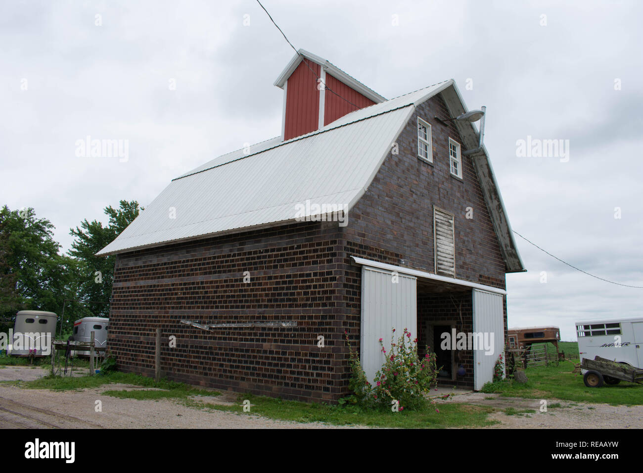 Farm life in the midwest Stock Photo - Alamy