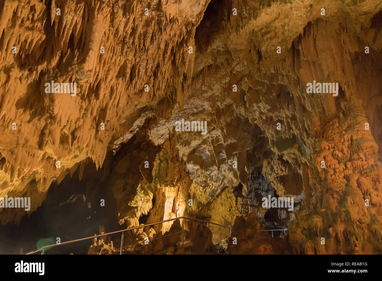 Diros water caves, abandoned in human habitation in 4 BC after an ...