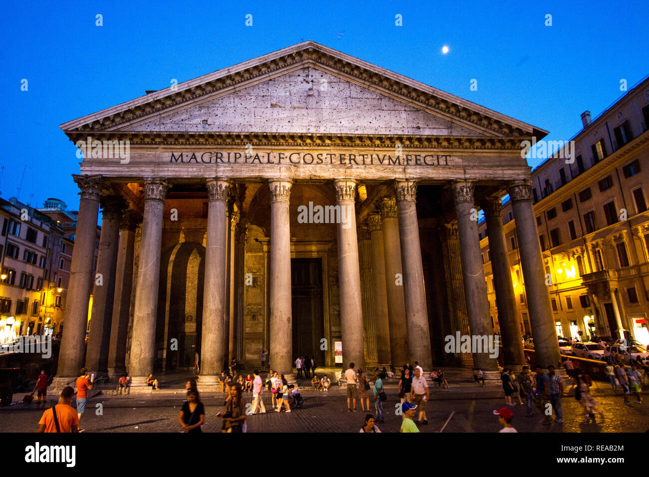 In the Shadow of Ancient - Visitors enjoy a warm summer evening in ...