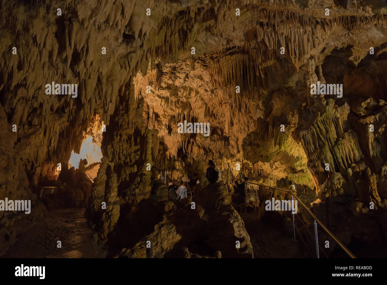Diros water caves, abandoned in human habitation in 4 BC after an ...
