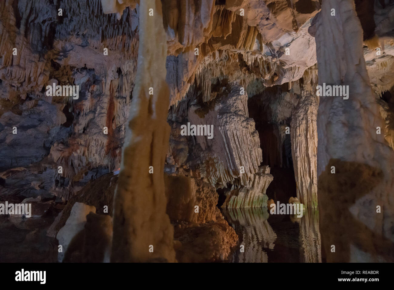 Diros water caves, abandoned in human habitation in 4 BC after an ...