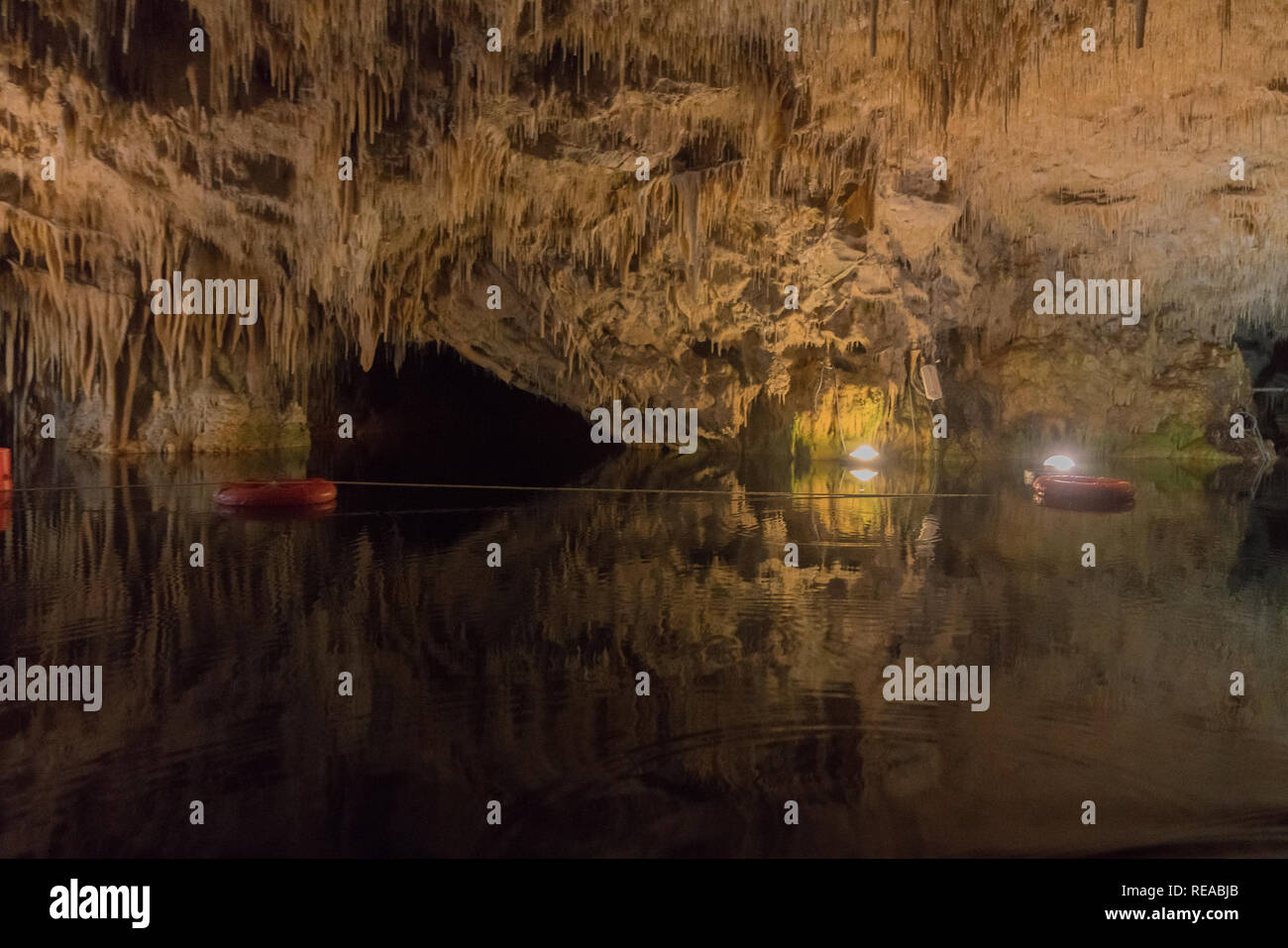 Diros water caves, abandoned in human habitation in 4 BC after an ...