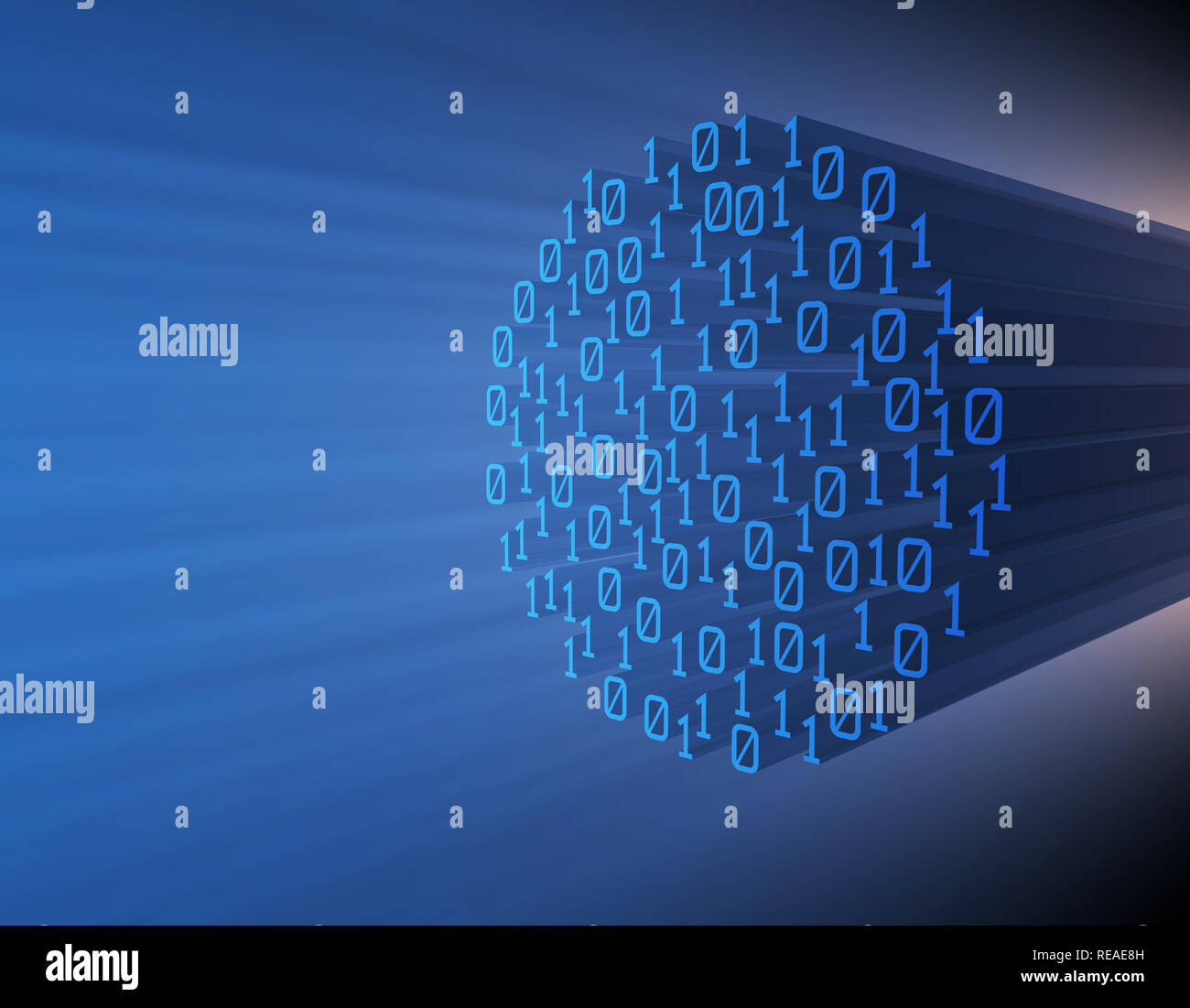 Network Digital Binary Technology Programming And Network Code Data