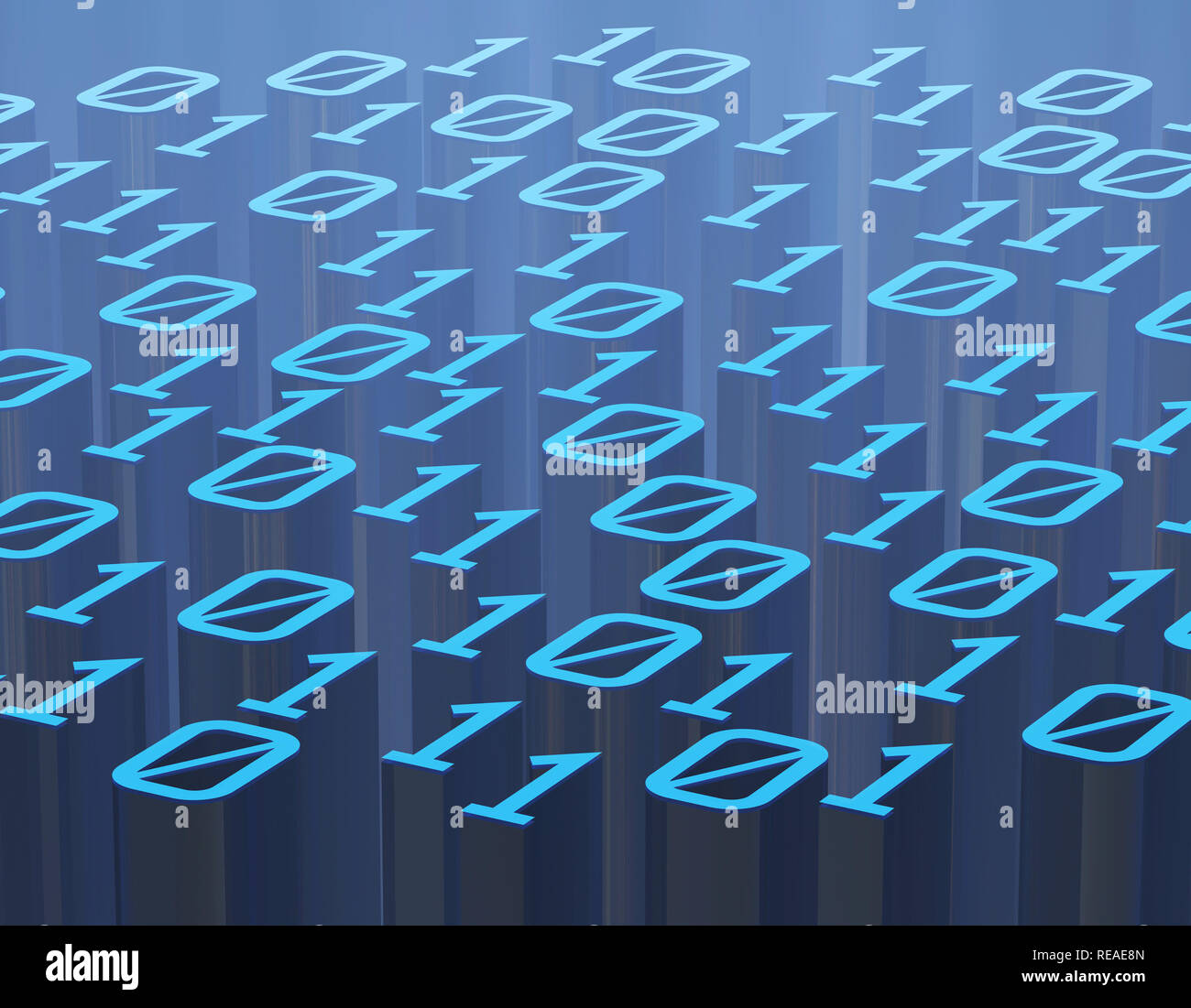 Network digital binary technology, programming and network code, data ...