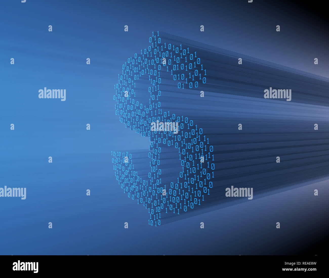 Network Digital Binary Technology Programming And Network Code Data Transmissiondollar Stock