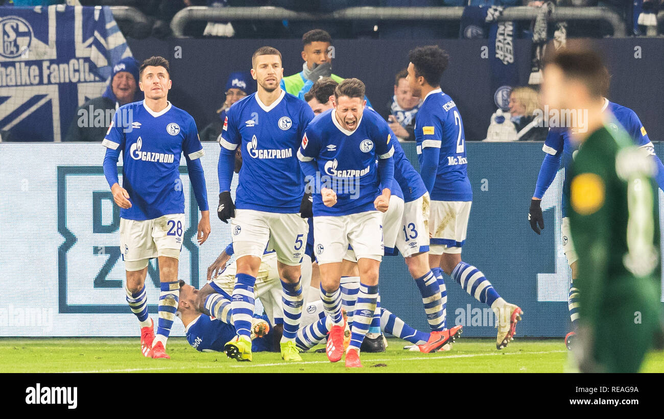 Gelsenkirchen, Germany 20 january 2019 Soccer: Schalke 04 v VFL ...