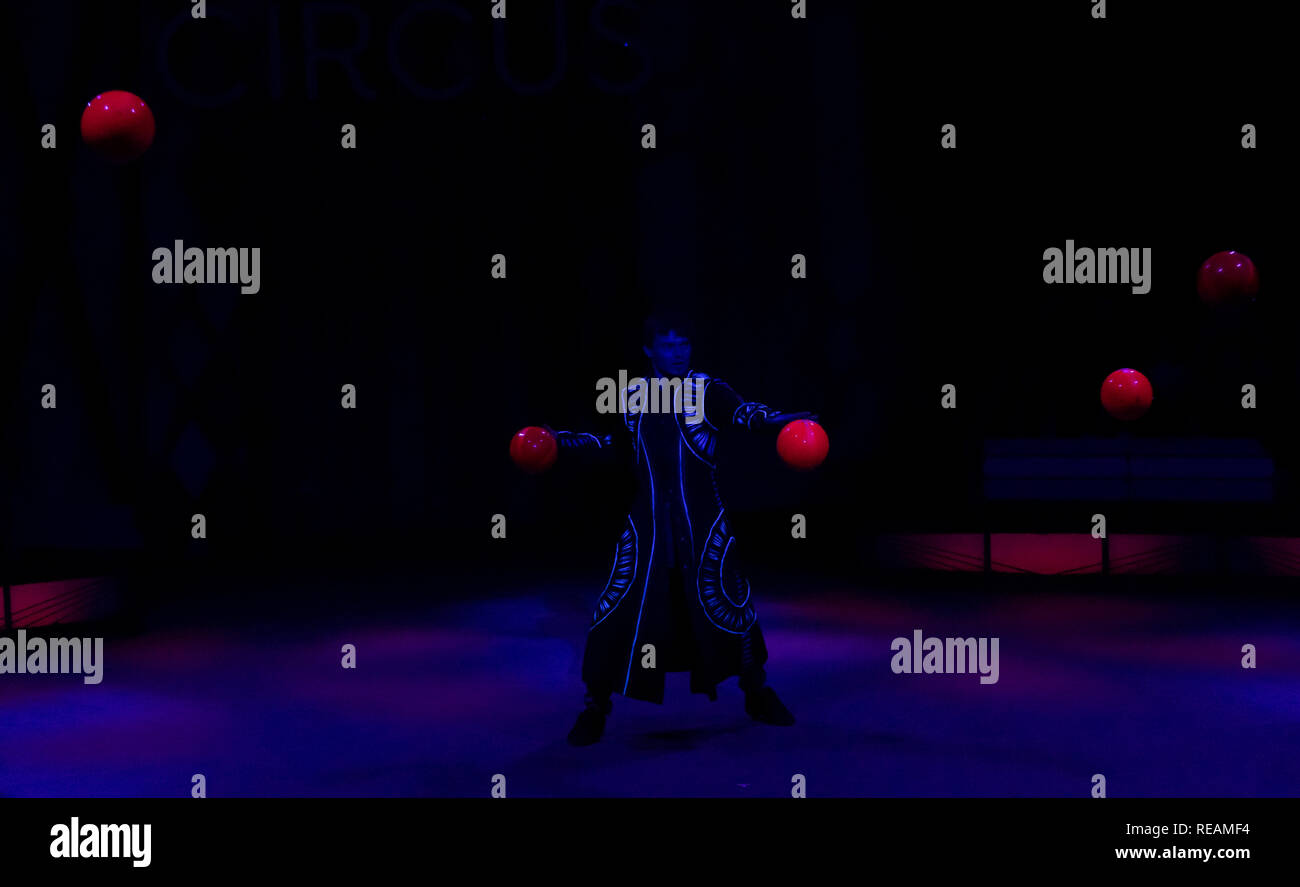 New York, NY - January 20, 2019: Victor Moiseev performs at Big Apple ...