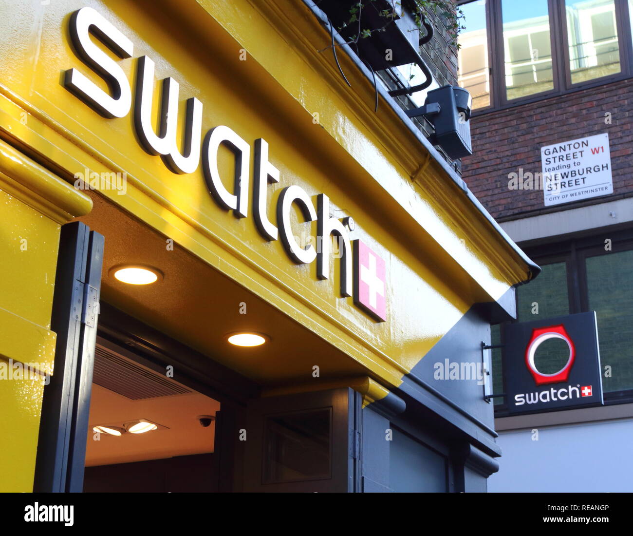 Swatch logo hi-res stock photography and images - Alamy