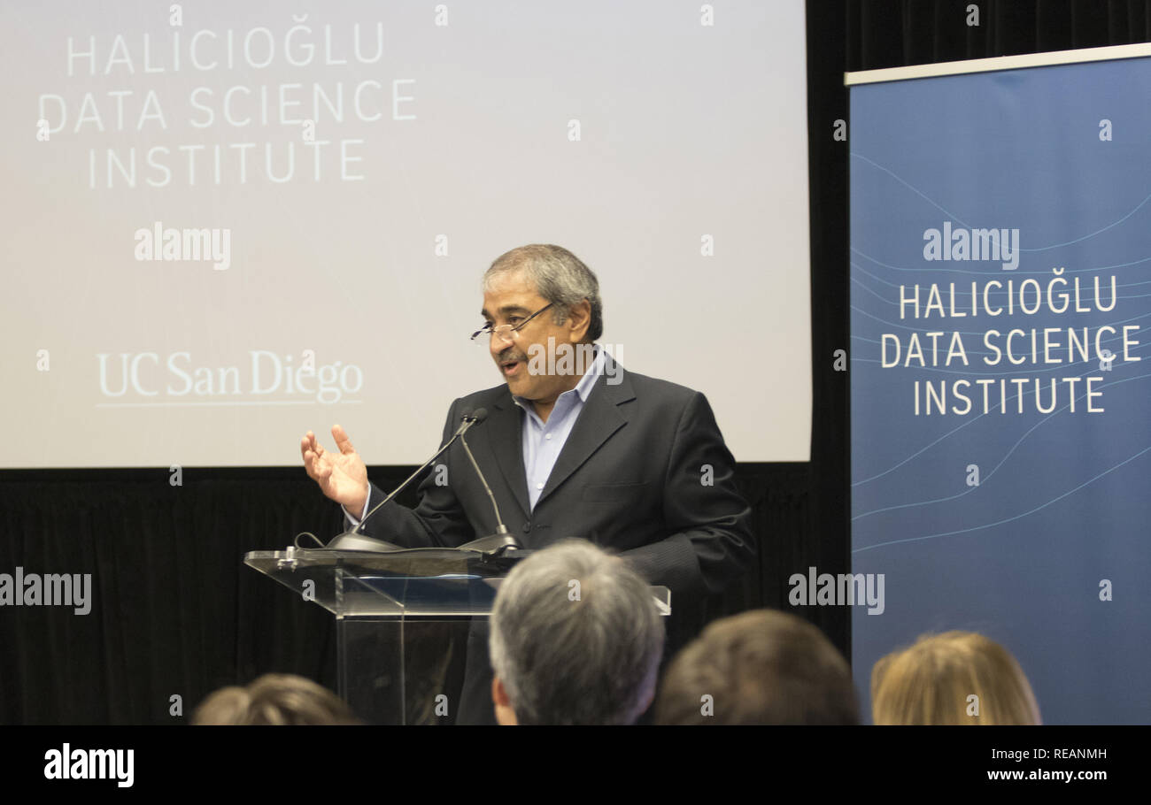 UC San Diego Chancellor Pradeep Khosla speaks during the dedication of ...