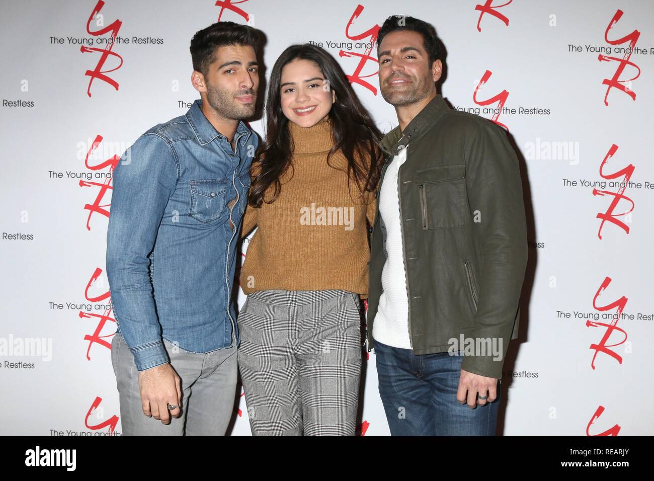 Jason Canela, Sasha Calle, Jordi Vilasuso at arrivals for THE YOUNG AND ...