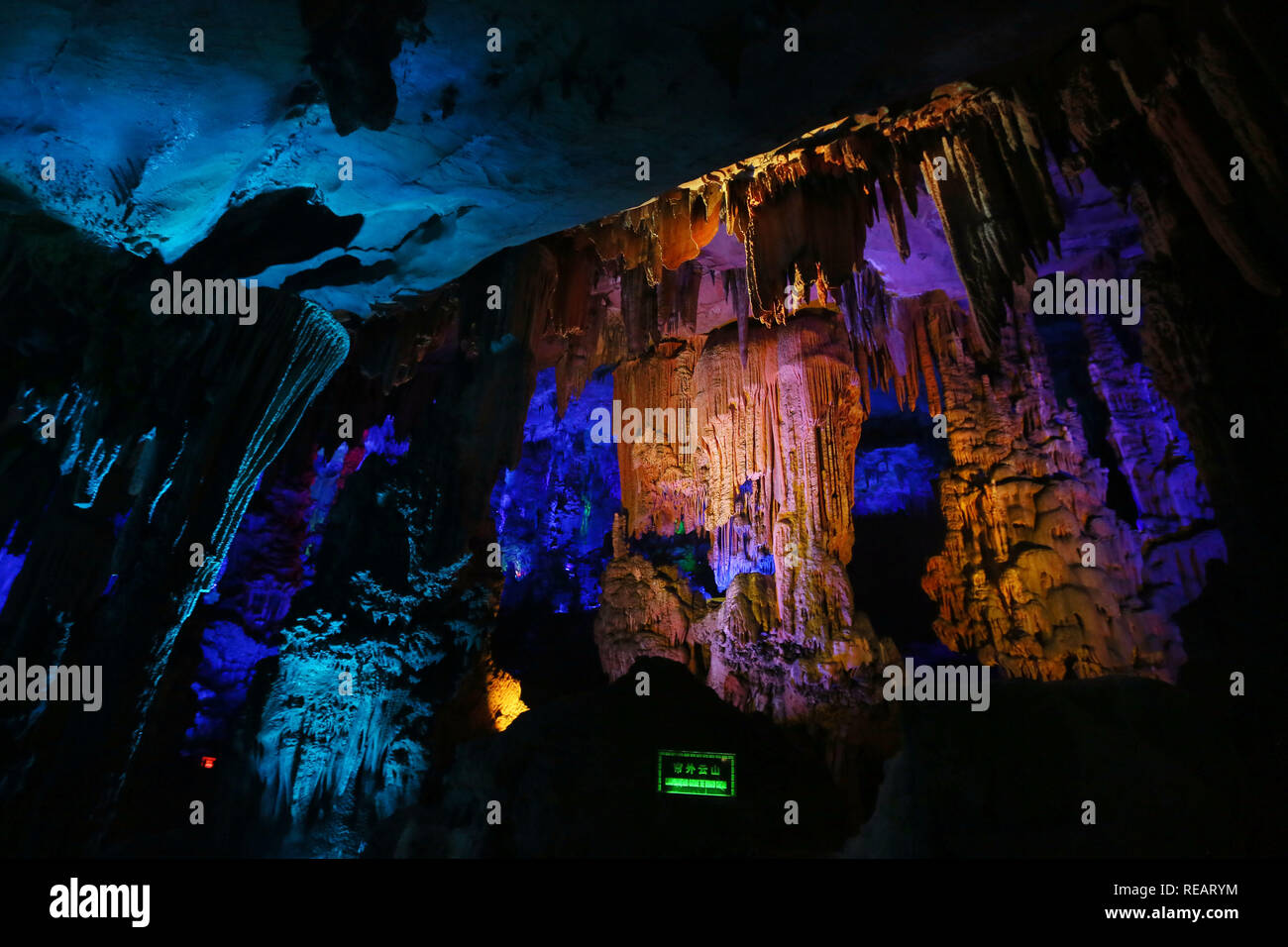 January 21, 2019 - Guilin, Guilin, China - Guilin, CHINA-The Reed Flute ...