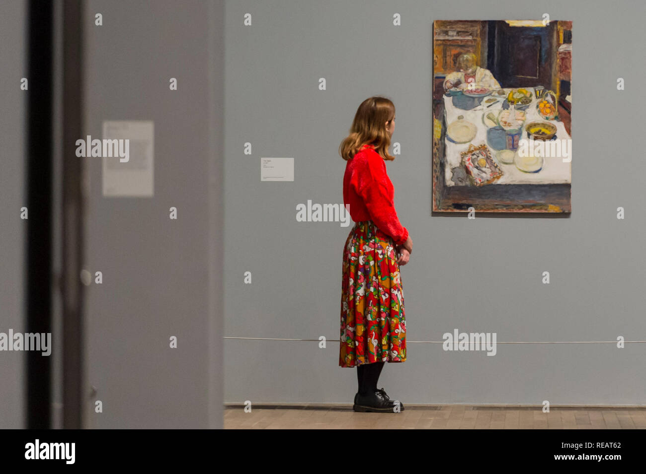 London, UK. 21 January 2019. A staff member views "The Table", 1925, by ...