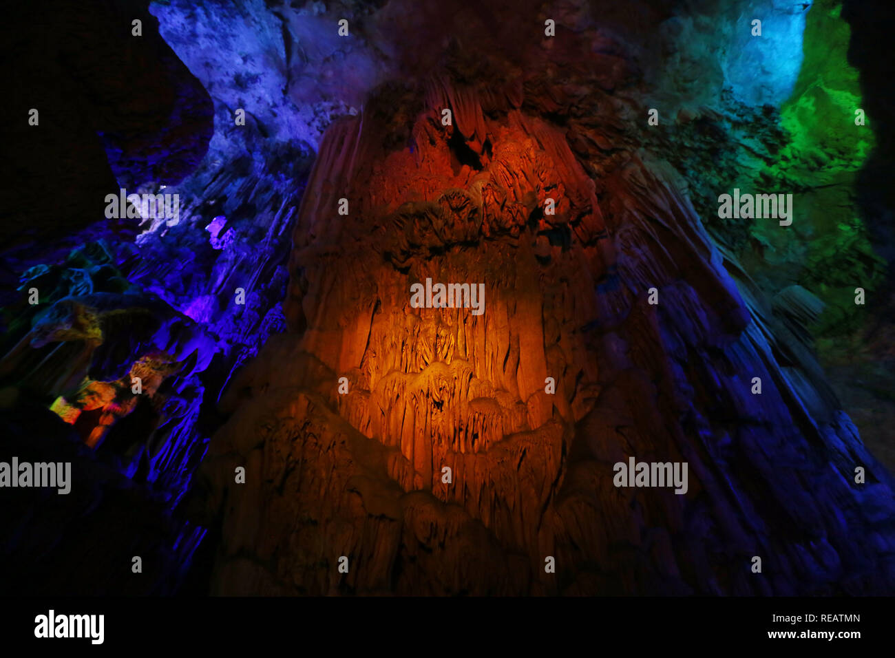 January 21, 2019 - Guilin, Guilin, China - Guilin, CHINA-The Reed Flute ...