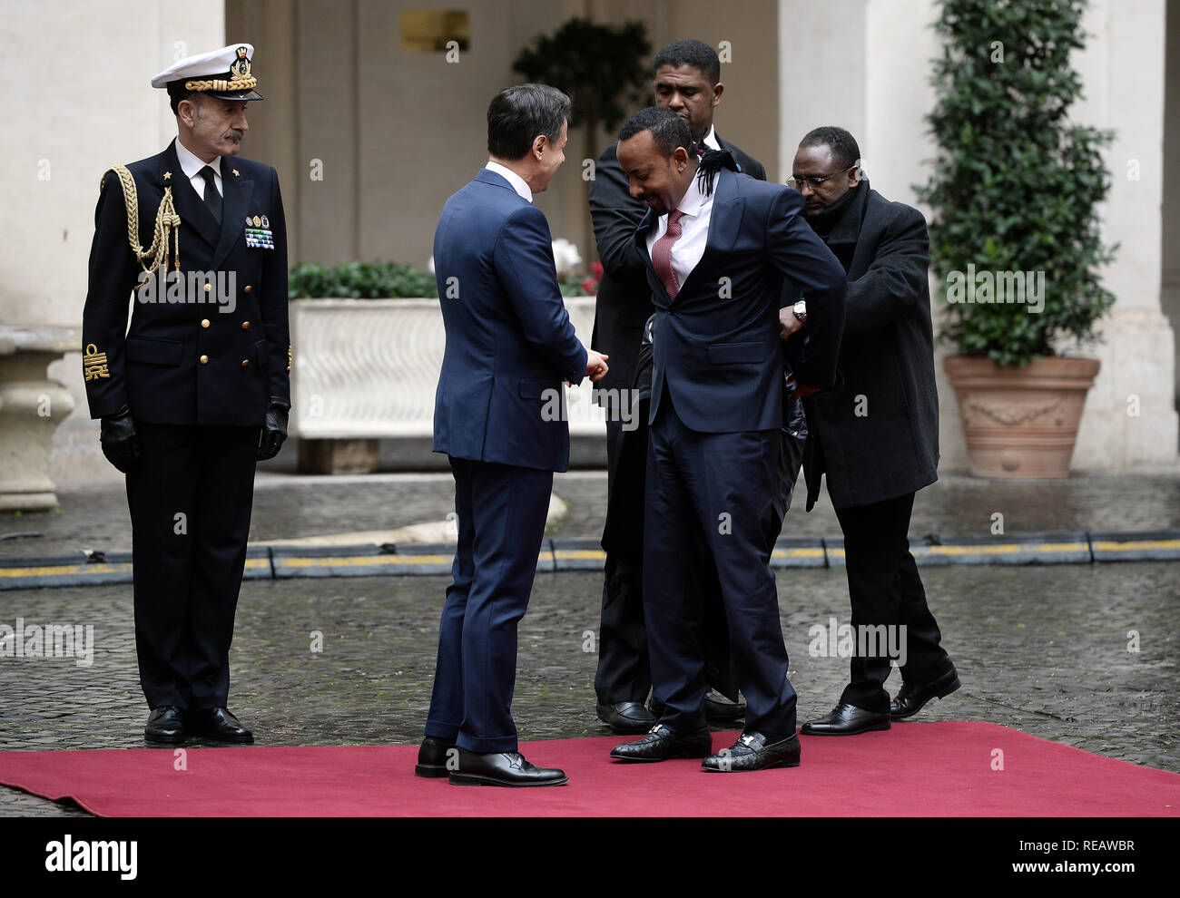 Rome, Italy. 21st January 2019. The Prime Minister Giuseppe Conte ...