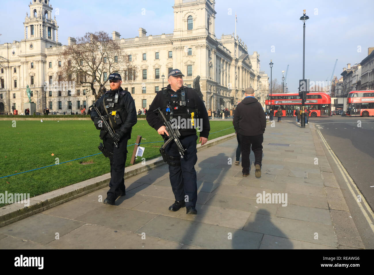 Police officers patrol parliament square hi-res stock photography and ...