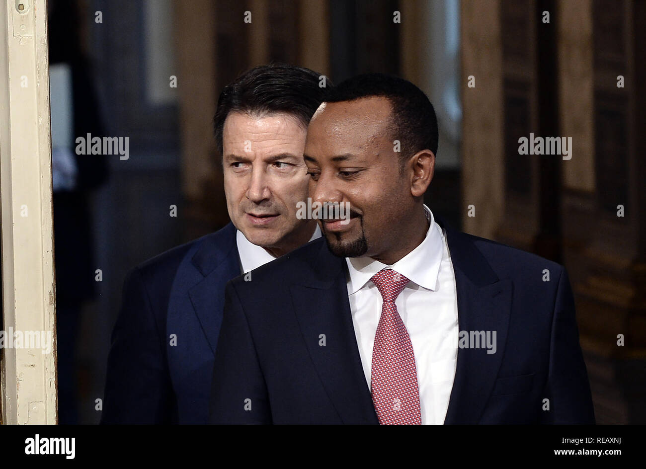 Rome, Italy. 21st January 2019. The Prime Minister Giuseppe Conte ...