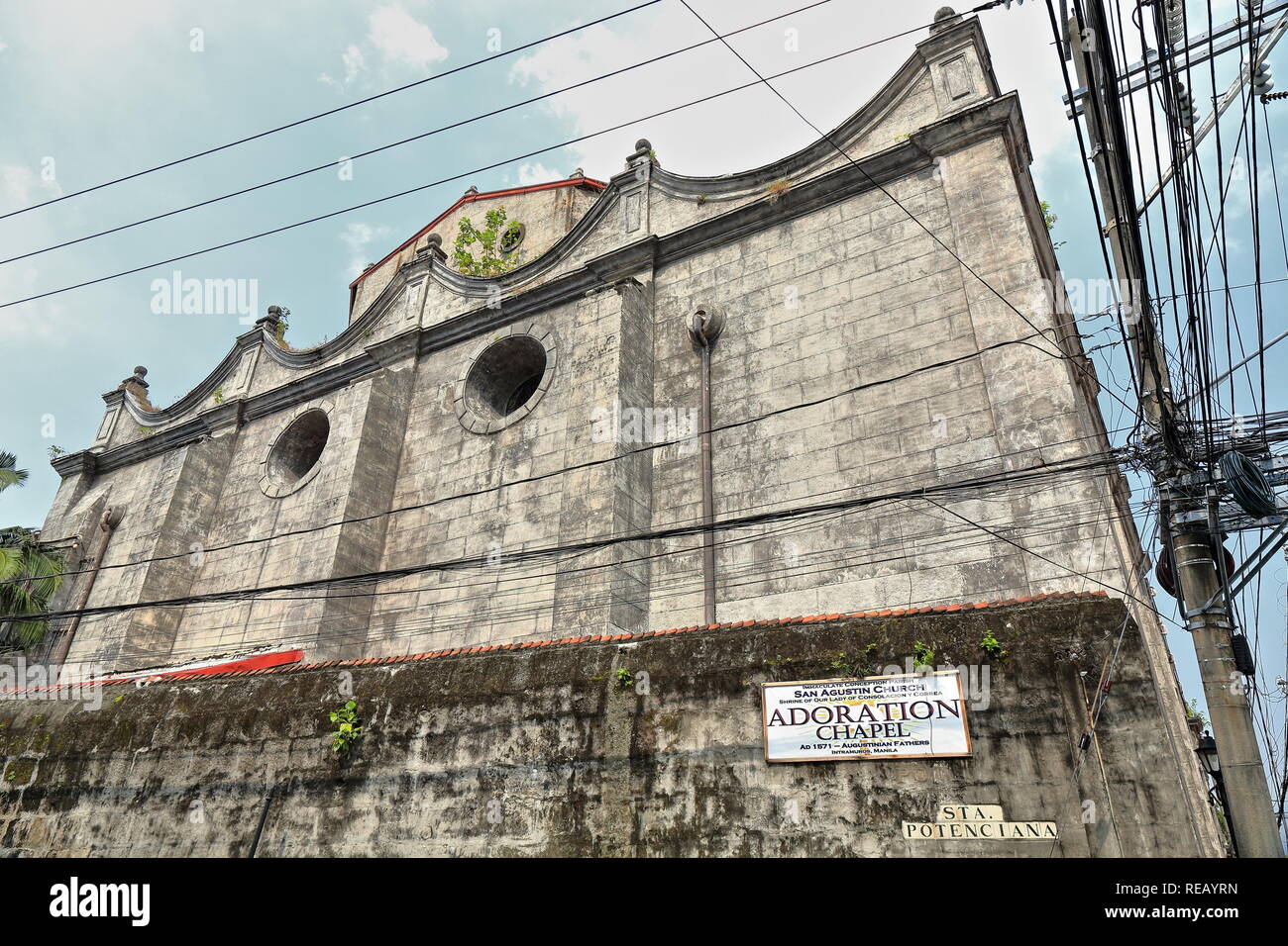 Southeast angle of the massive stone walls of the AD 1571 founded-AD ...