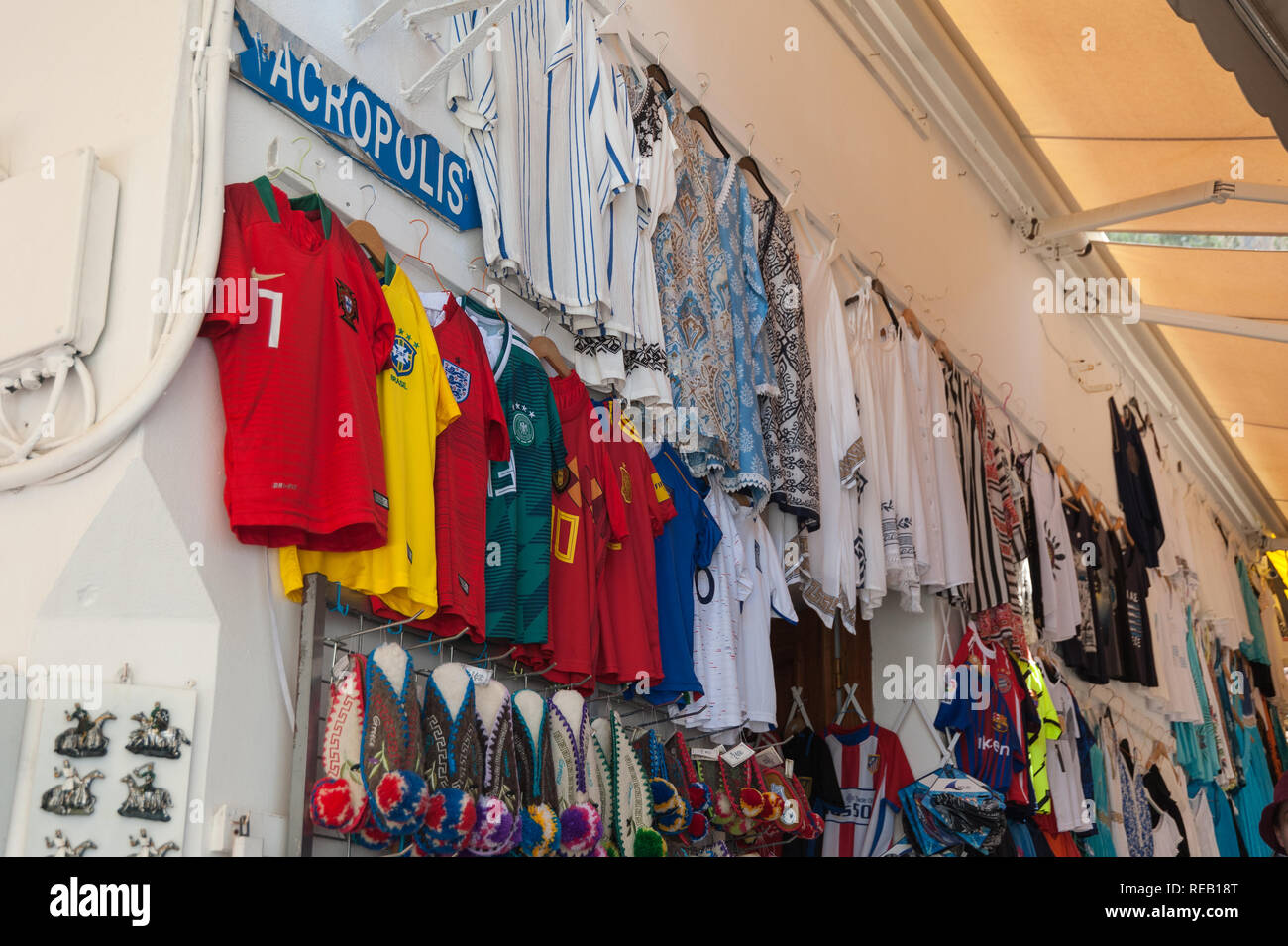 Rhodes greece lindos shopping hi-res stock photography and images - Alamy