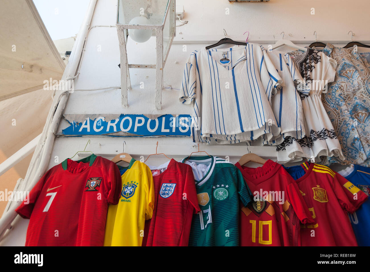 Rhodes greece lindos shopping hi-res stock photography and images - Alamy