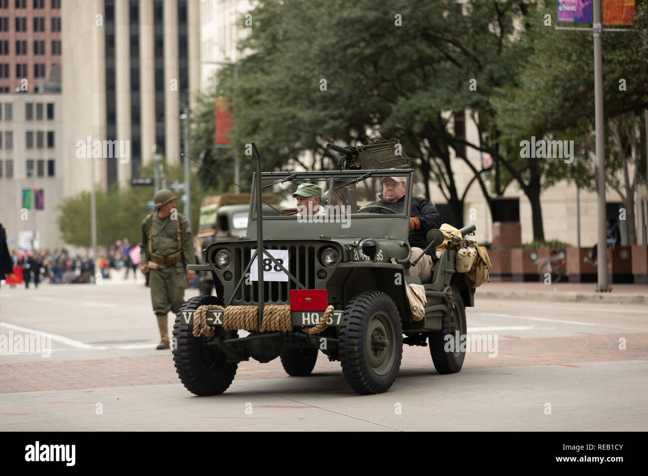 Houston, Texas, USA - November 11, 2018: The American Heroes Parade, A ...
