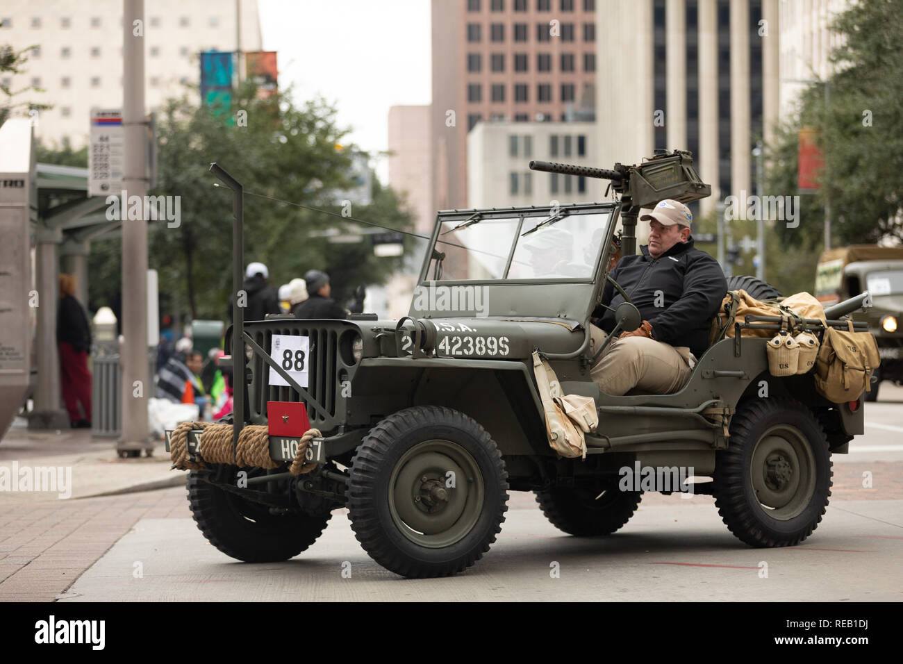Houston, Texas, USA - November 11, 2018: The American Heroes Parade, A ...