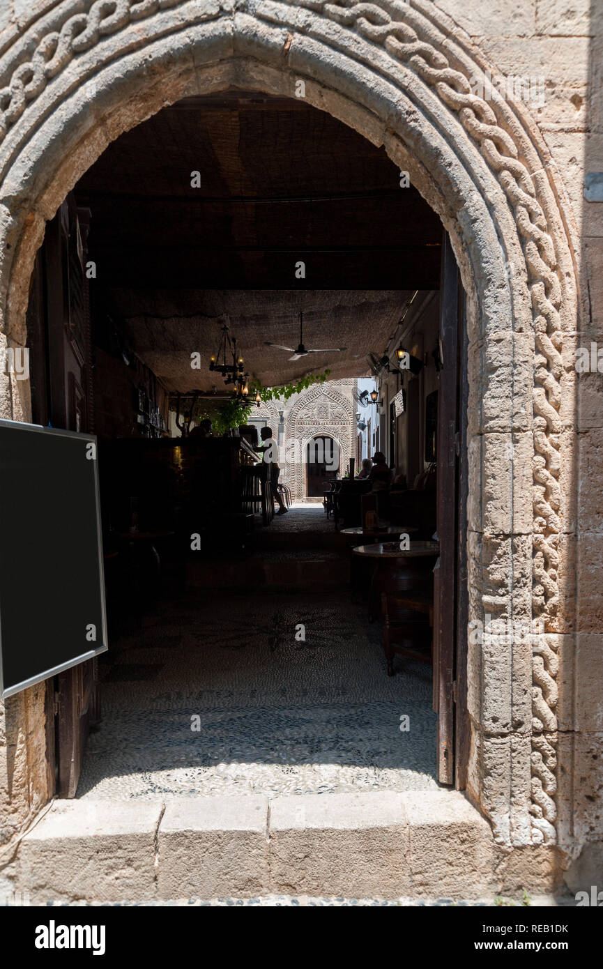 Rhodes lindos bar hi-res stock photography and images - Alamy